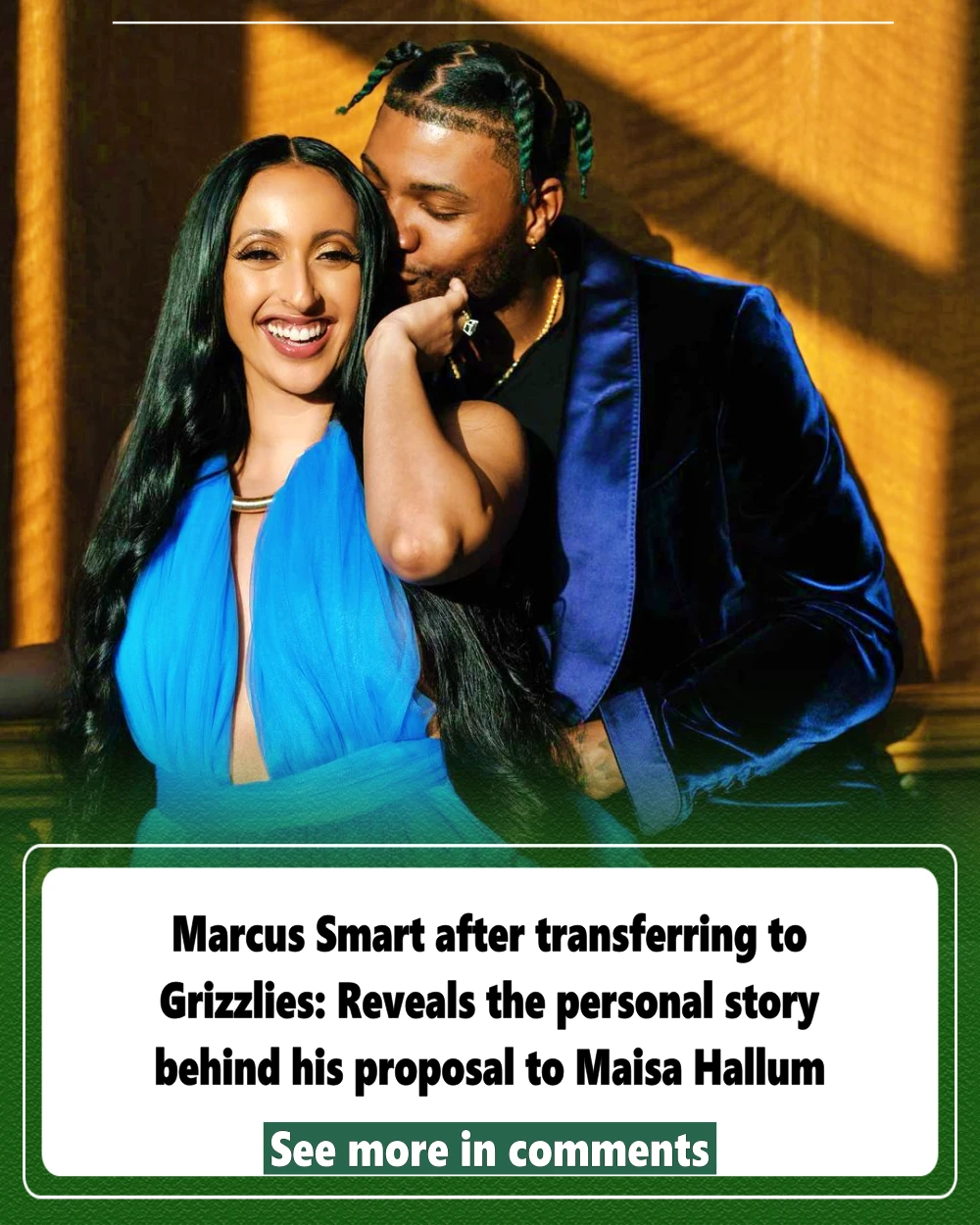 NBA star Marcus Smart reveals the personal story behind his proposal to Maisa Hallum - News