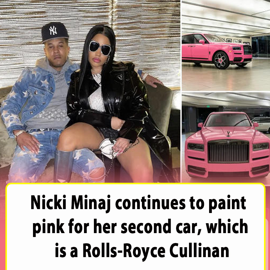 Nicki Minaj continues to paint pink for her second car, which is a Rolls-Royce Cullinan - News