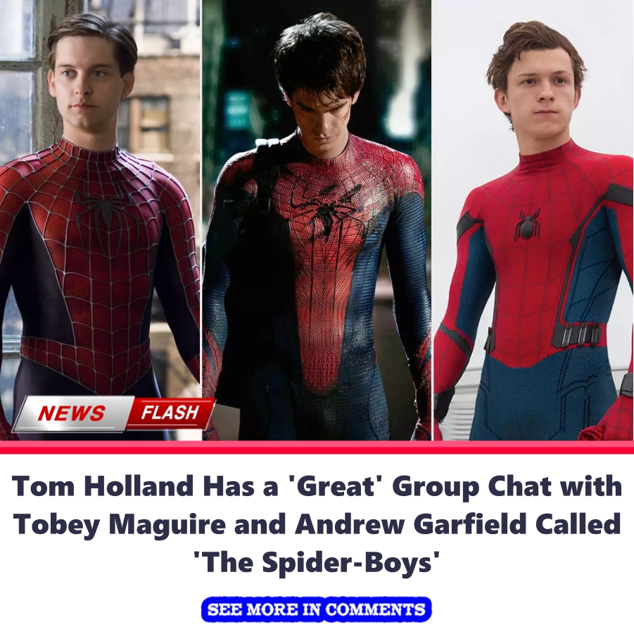 Tom Holland Has a 'Great' Group Chat with Tobey Maguire and Andrew Garfield Called 'The Spider ...