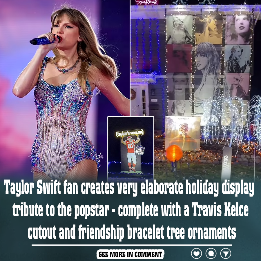 Taylor Swift fan creates very elaborate holiday display tribute to the ...