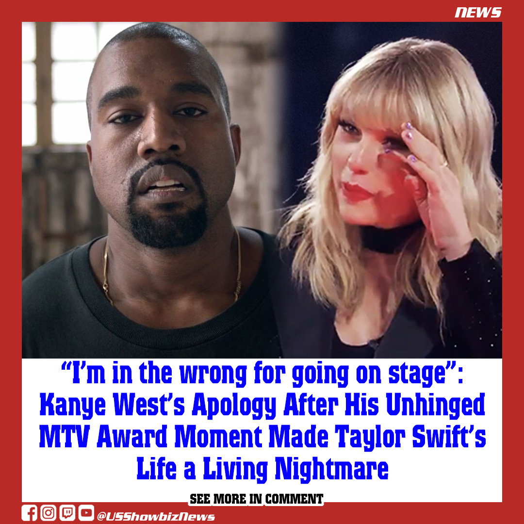 “I’m in the wrong for going on stage”: Kanye West’s Apology After His Unhinged MTV Award Moment ...