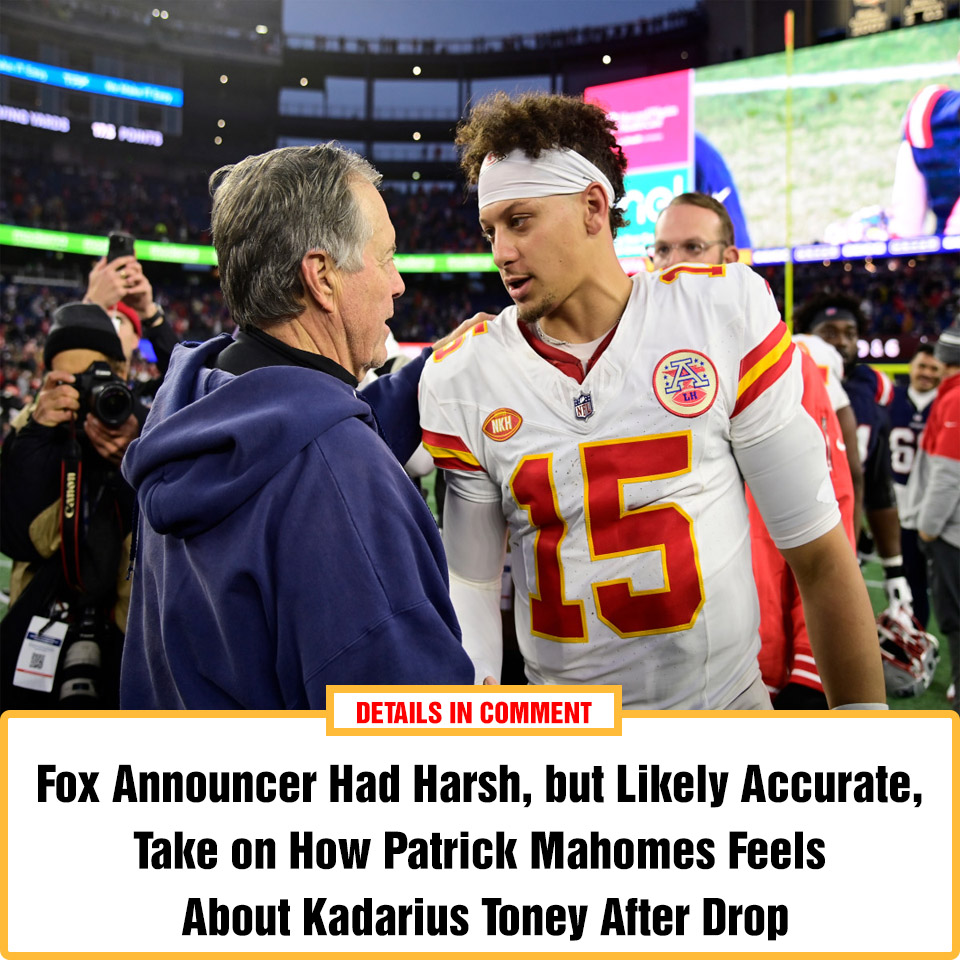 Fox Announcer Had Harsh, but Likely Accurate, Take on How Patrick Mahomes Feels About Kadarius ...