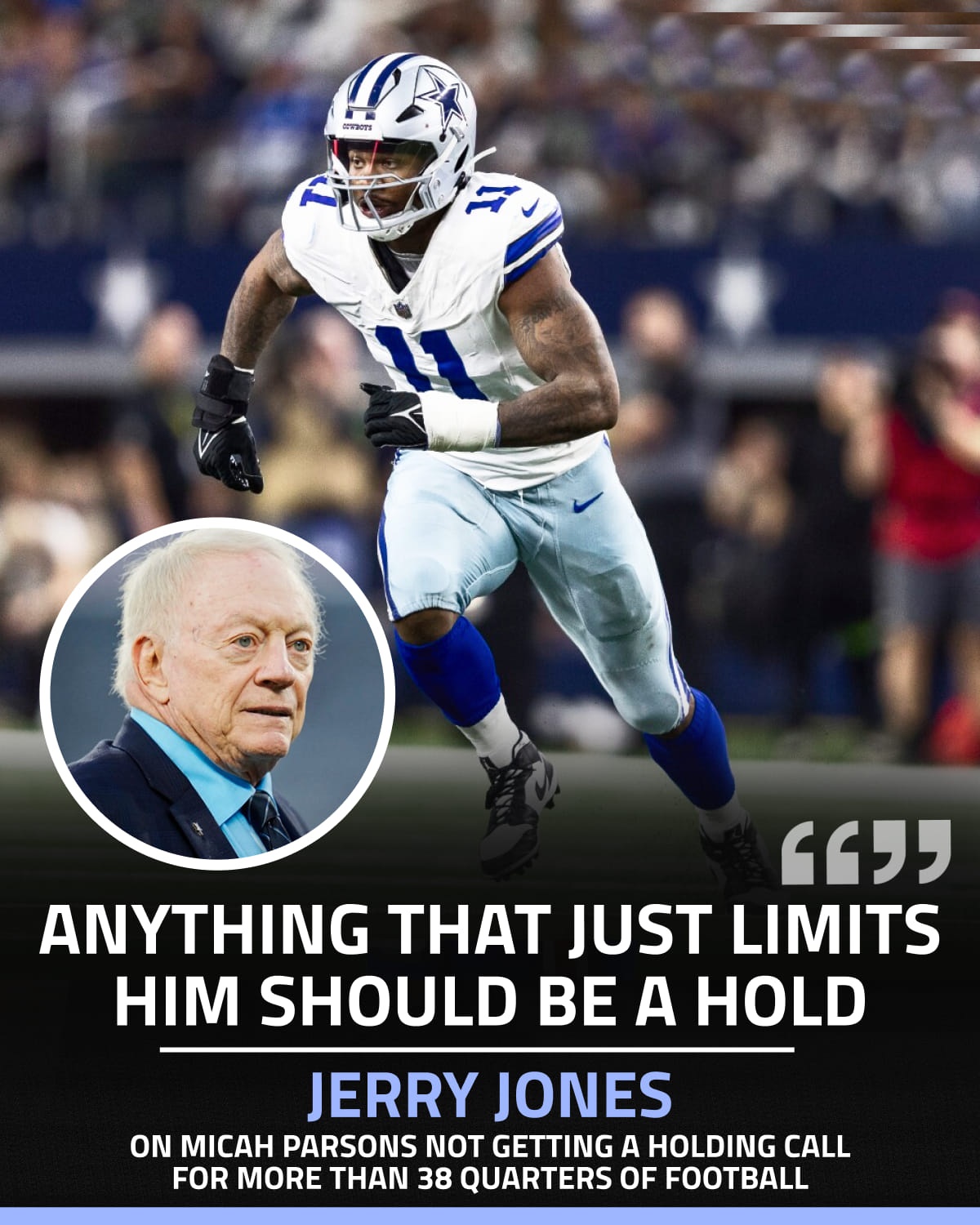 Cowboys’ owner Jerry Jones echoes Micah Parsons woes over poor officiating this season - News