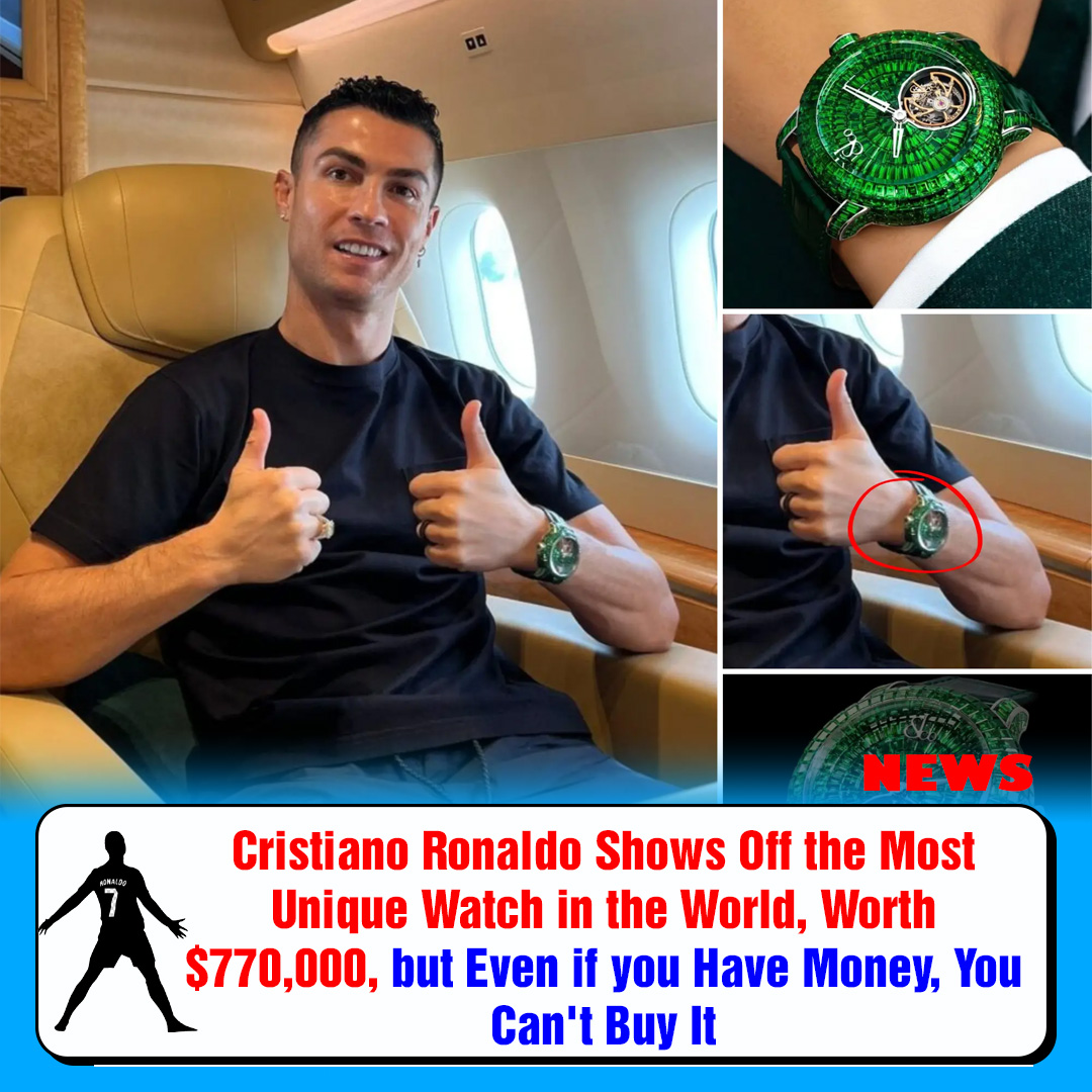 Cristiano Ronaldo Shows Off the Most Unique Watch in the World, Worth ...
