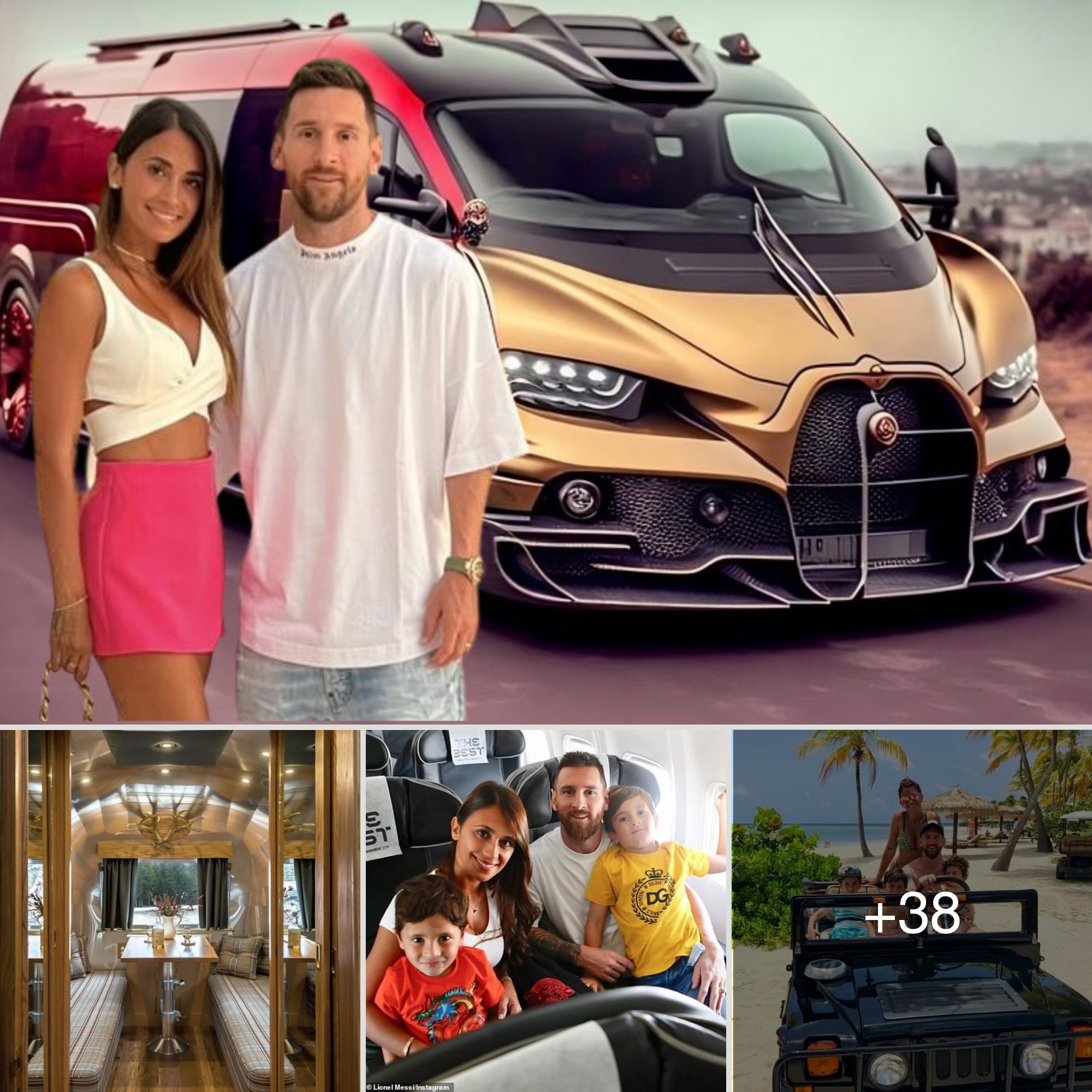 Messi Bought Gold-plated Caros De Luxo Supercar, Only 2 in the World ...