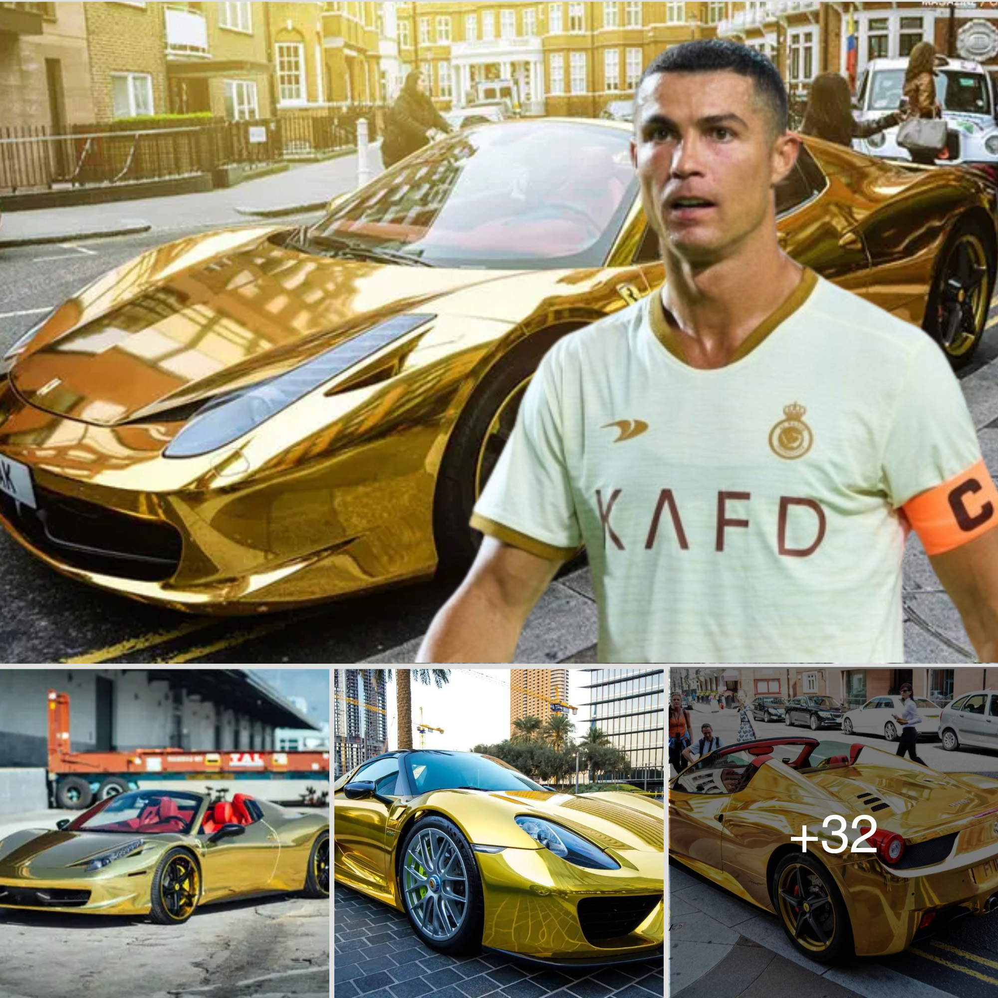 CLASS: Ronaldo Rattled the Streets of Arabia While Driving a Gold ...