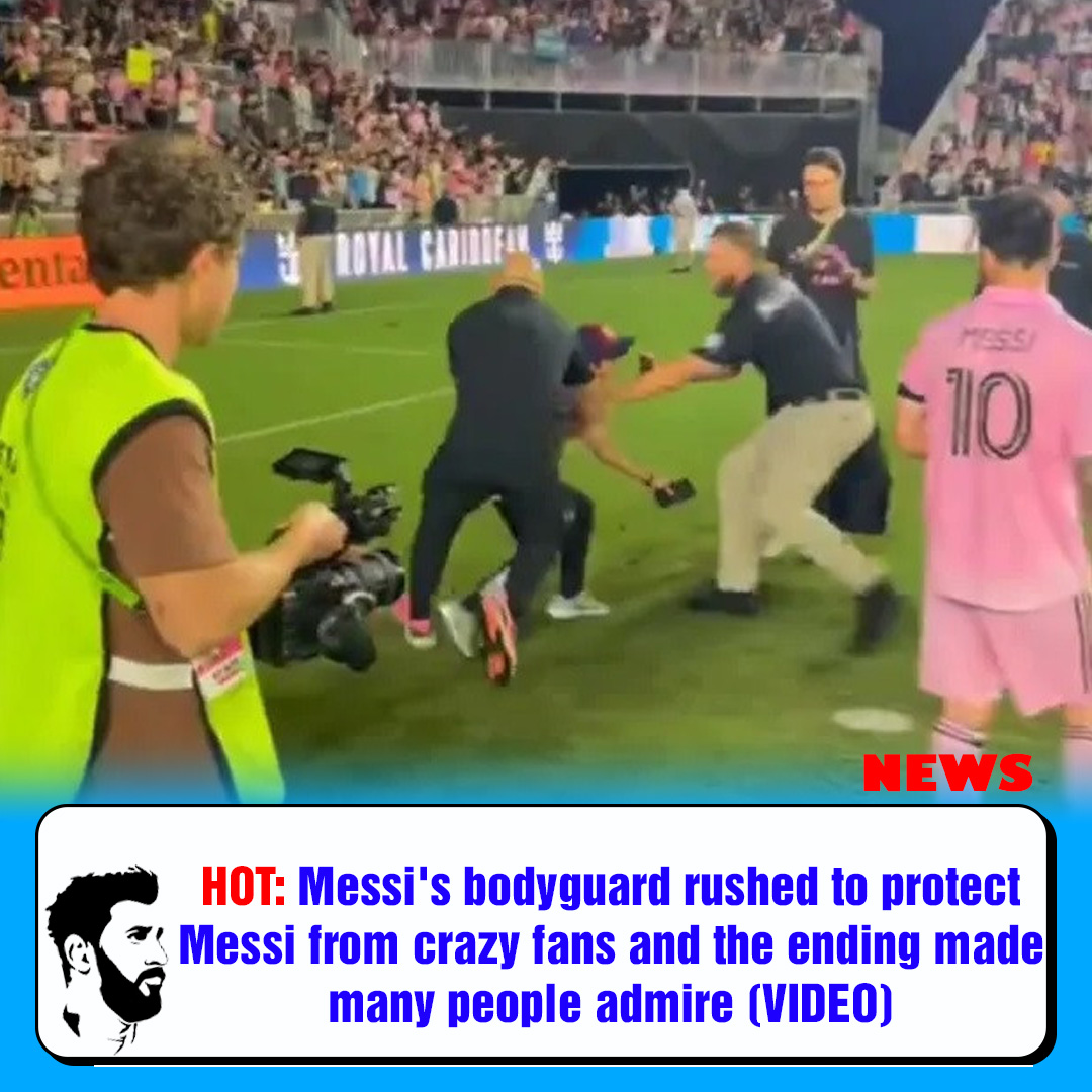 HOT: Messi's Bodyguard Rushed to Protect Messi From Crazy Fans and the ...