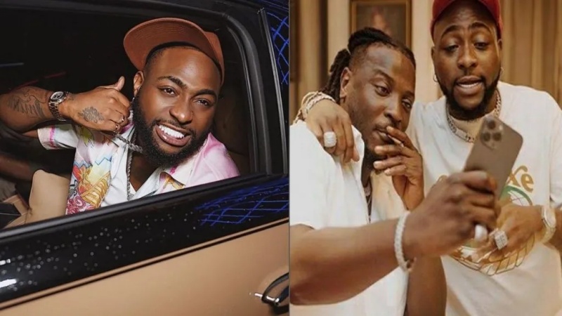 Singer Davido reacts after signee Peruzzi says he is the one behind his ...
