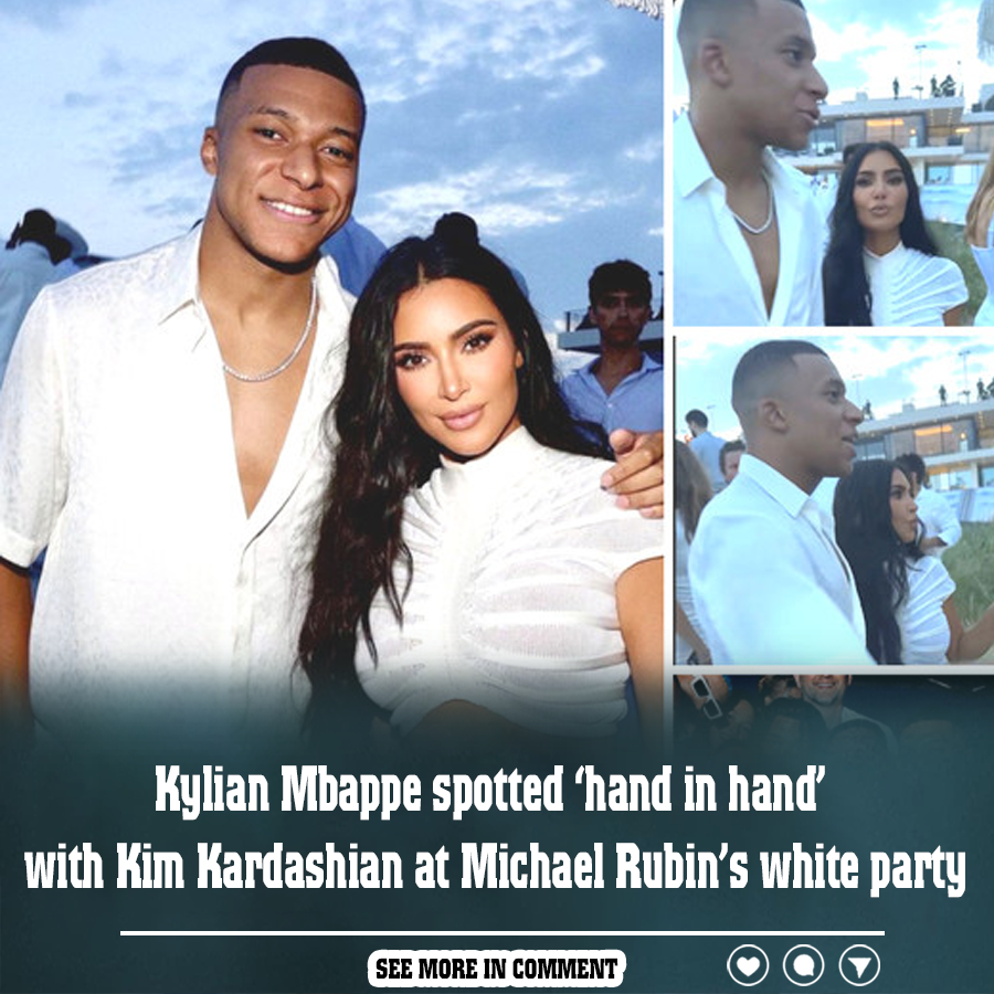 Kylian Mbappe spotted ‘hand in hand’ with Kim Kardashian at Michael ...