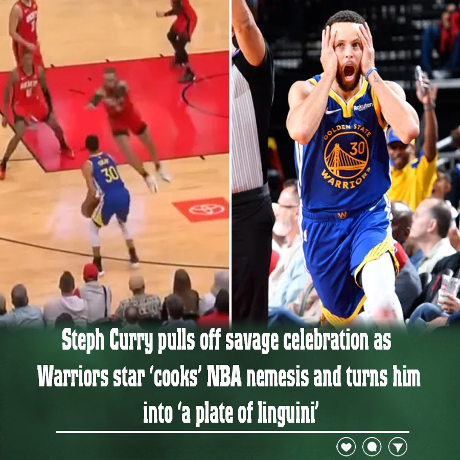 Steph Curry pulls off savage celebration as Warriors star ‘cooks’ NBA ...