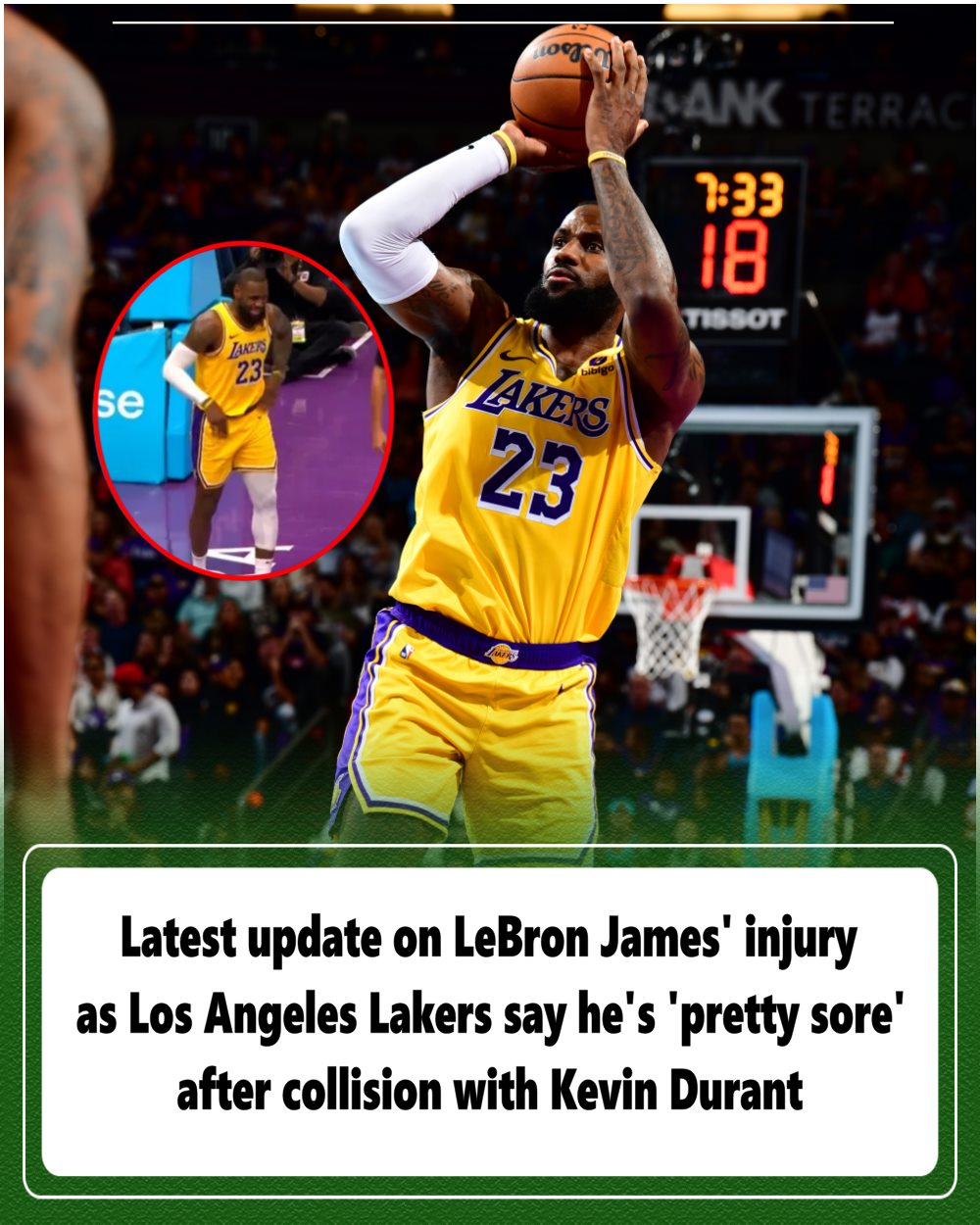 PAINFUL HIT: Latest update on LeBron James' injury as Los Angeles ...