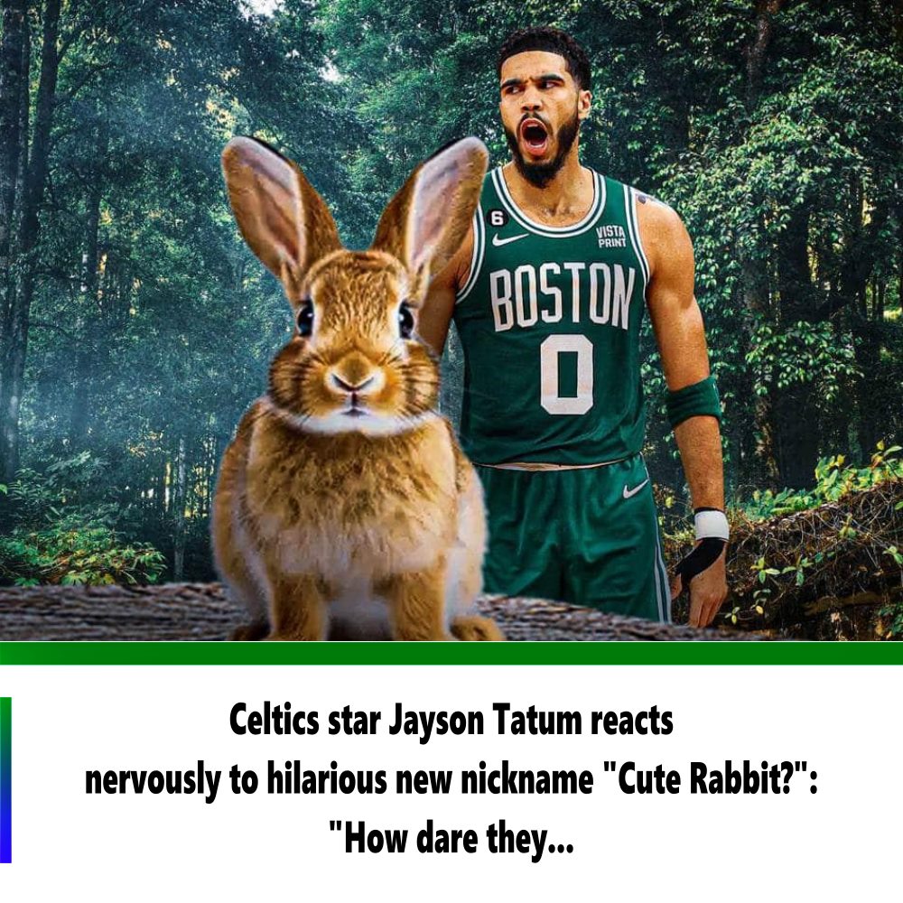Celtics star Jayson Tatum reacts nervously to hilarious new nickname ...