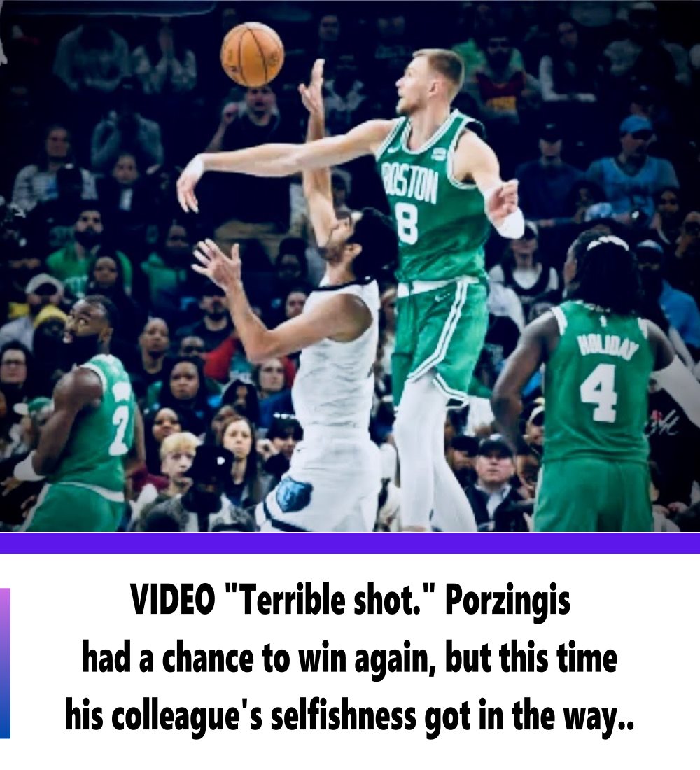 VIDEO: "Terrible shot." Porzingis had a chance to win again, but this ...