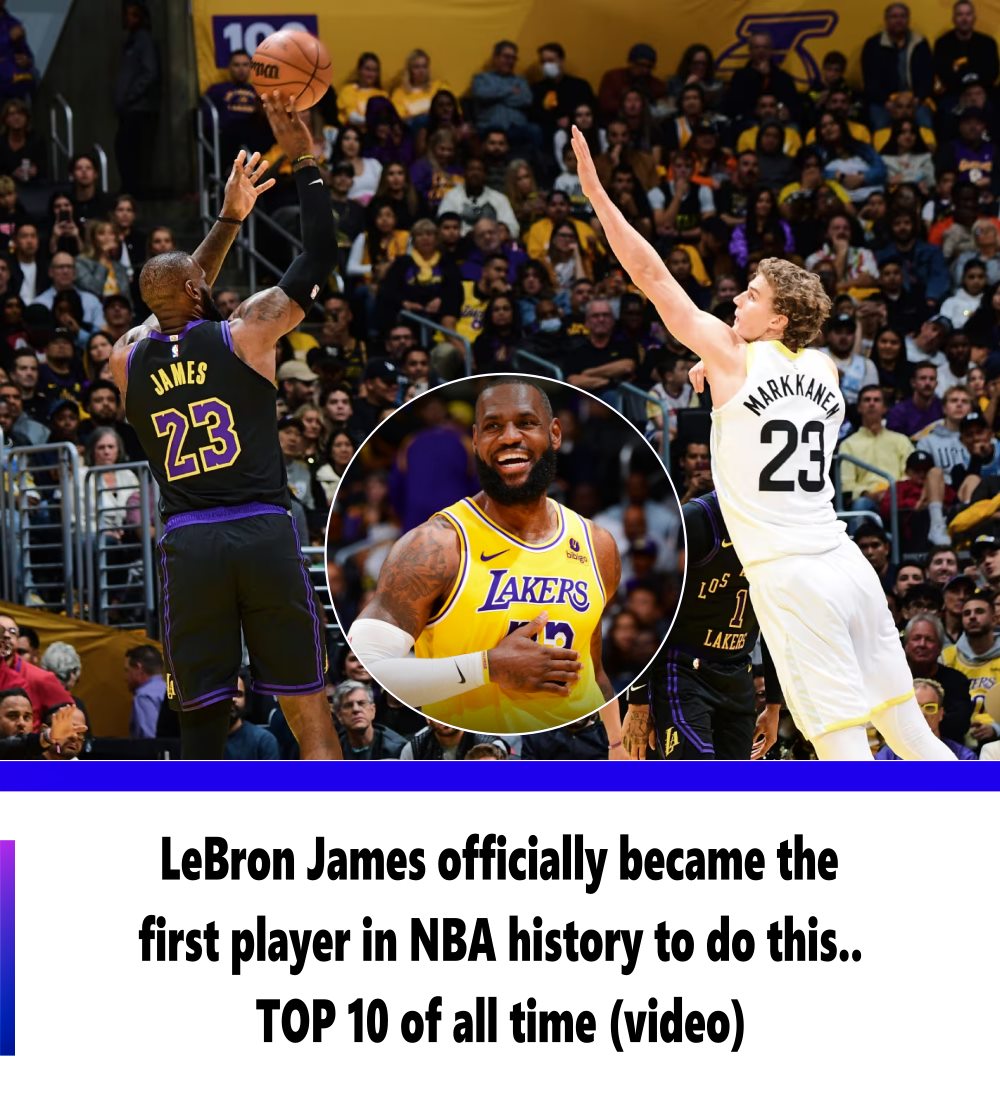 LeBron James officially became the first player in NBA history to do ...