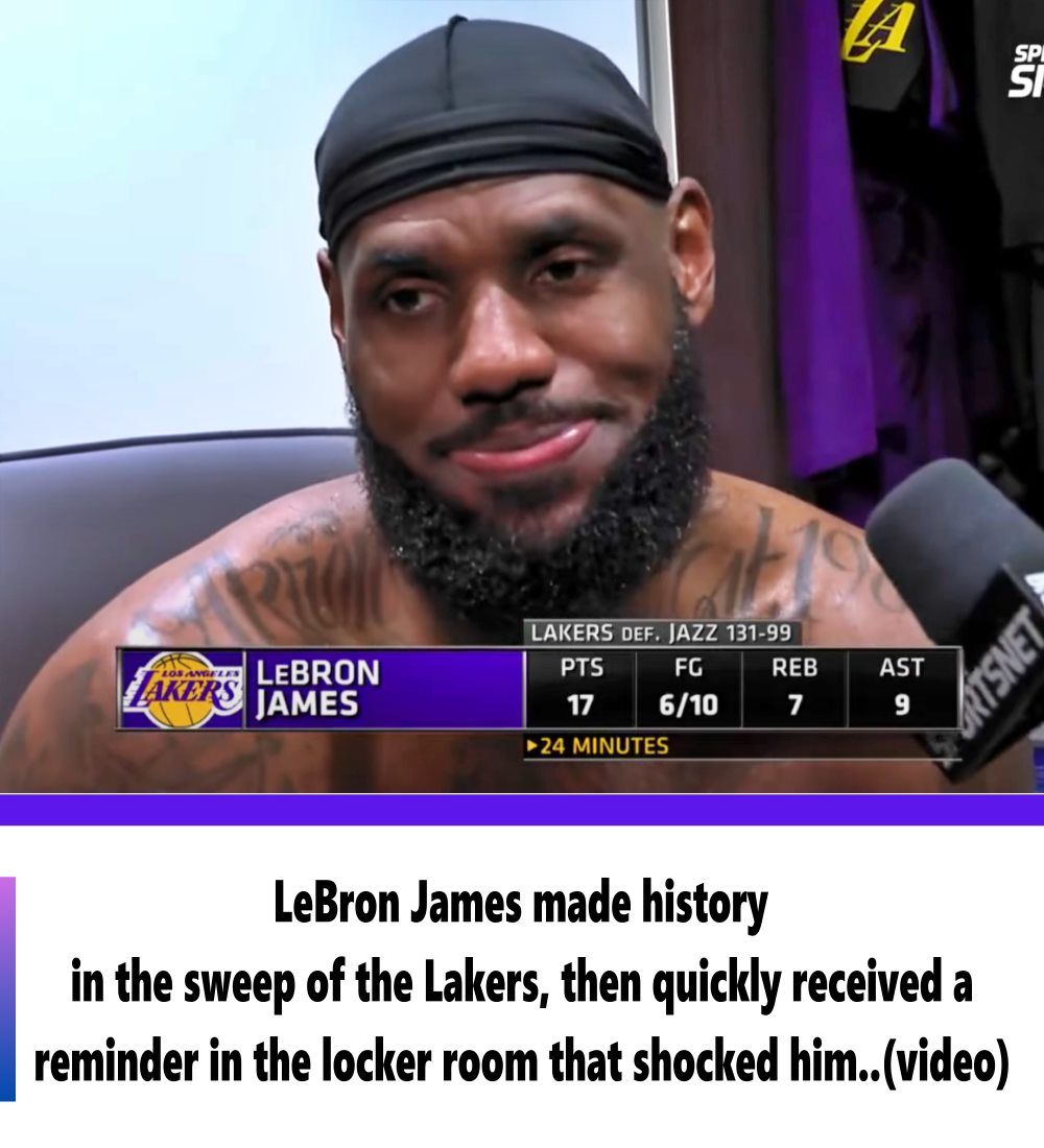 LeBron James made history in the sweep of the Lakers, then quickly ...