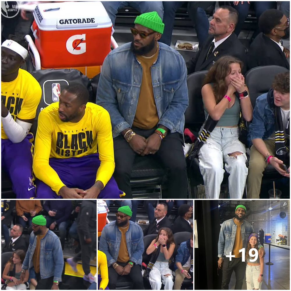 The girl was shocked when she realized her idol LeBron James was ...