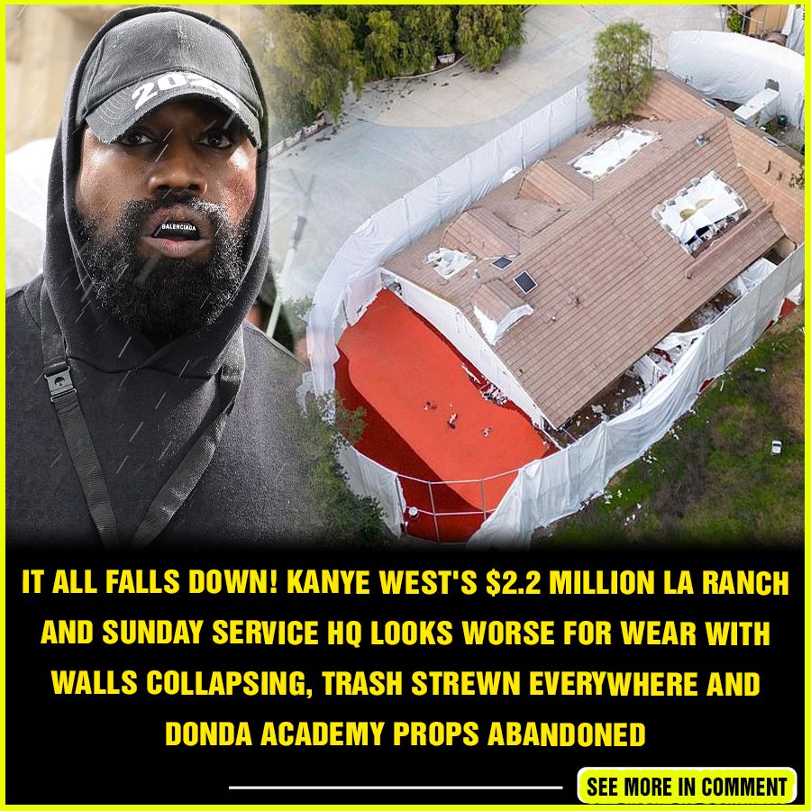 It All Falls Down! Kanye West's $2.2 million LA ranch and Sunday ...