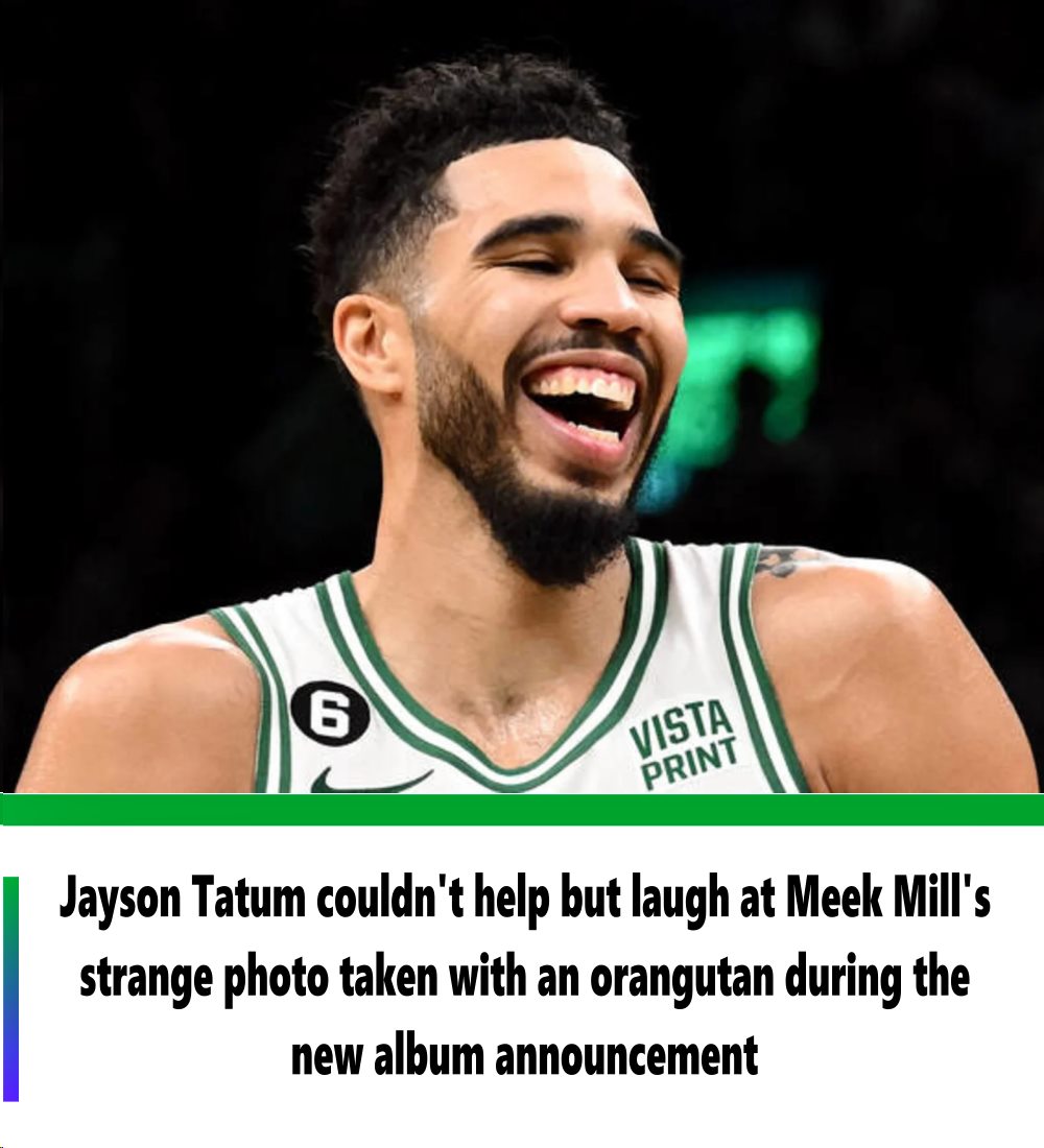 Jayson Tatum couldn't help but laugh at Meek Mill's strange photo taken ...