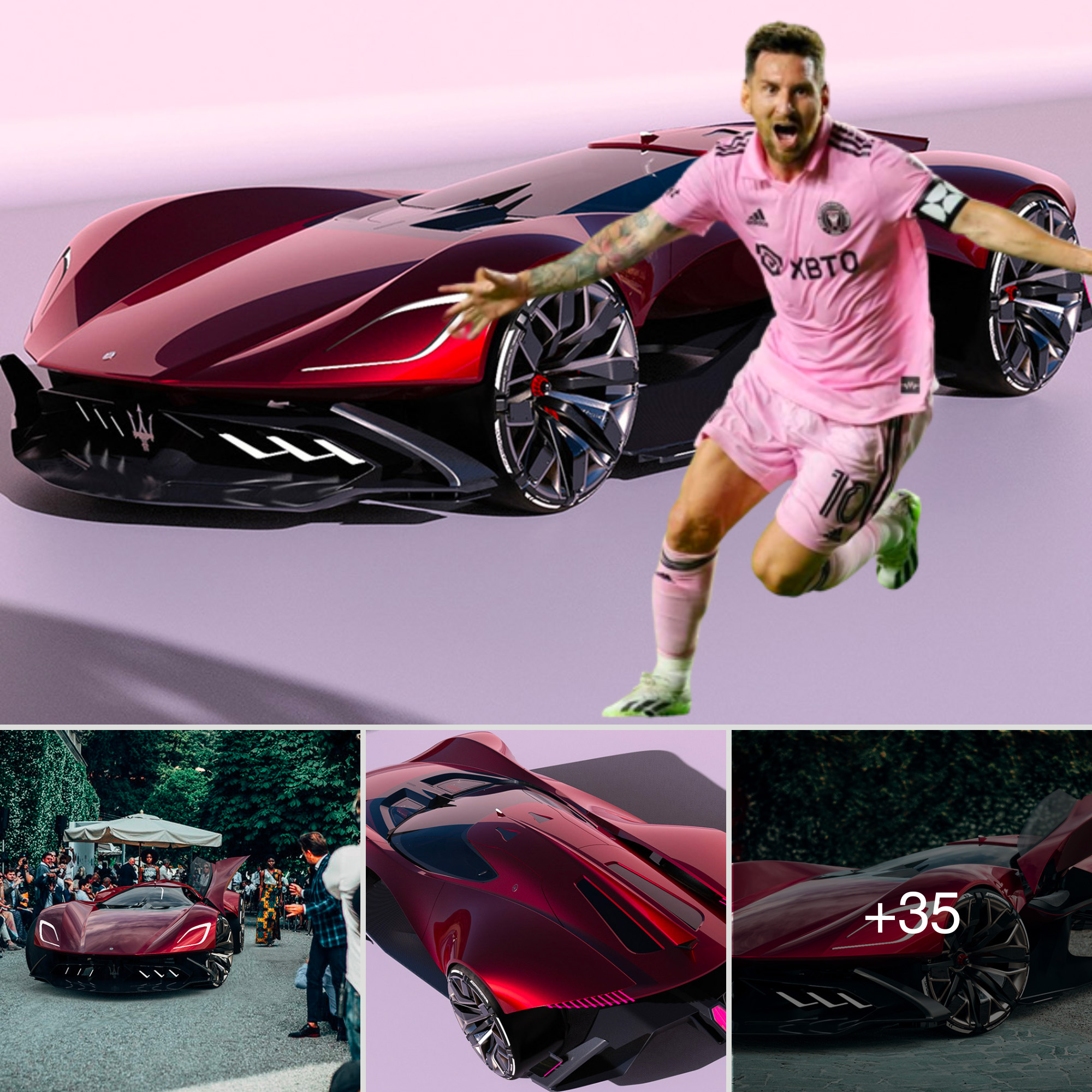 Admire the Supercar FROM THE FUTURE Exclusively for LIONEL MESSI - News