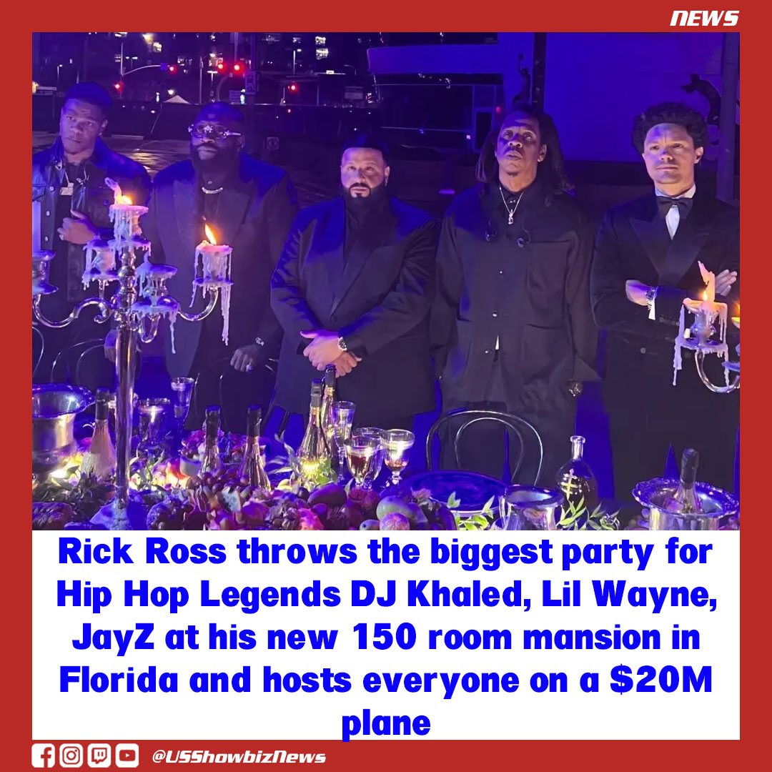 Rick Ross throws the biggest party for Hip Hop Legends DJ Khaled, Lil ...