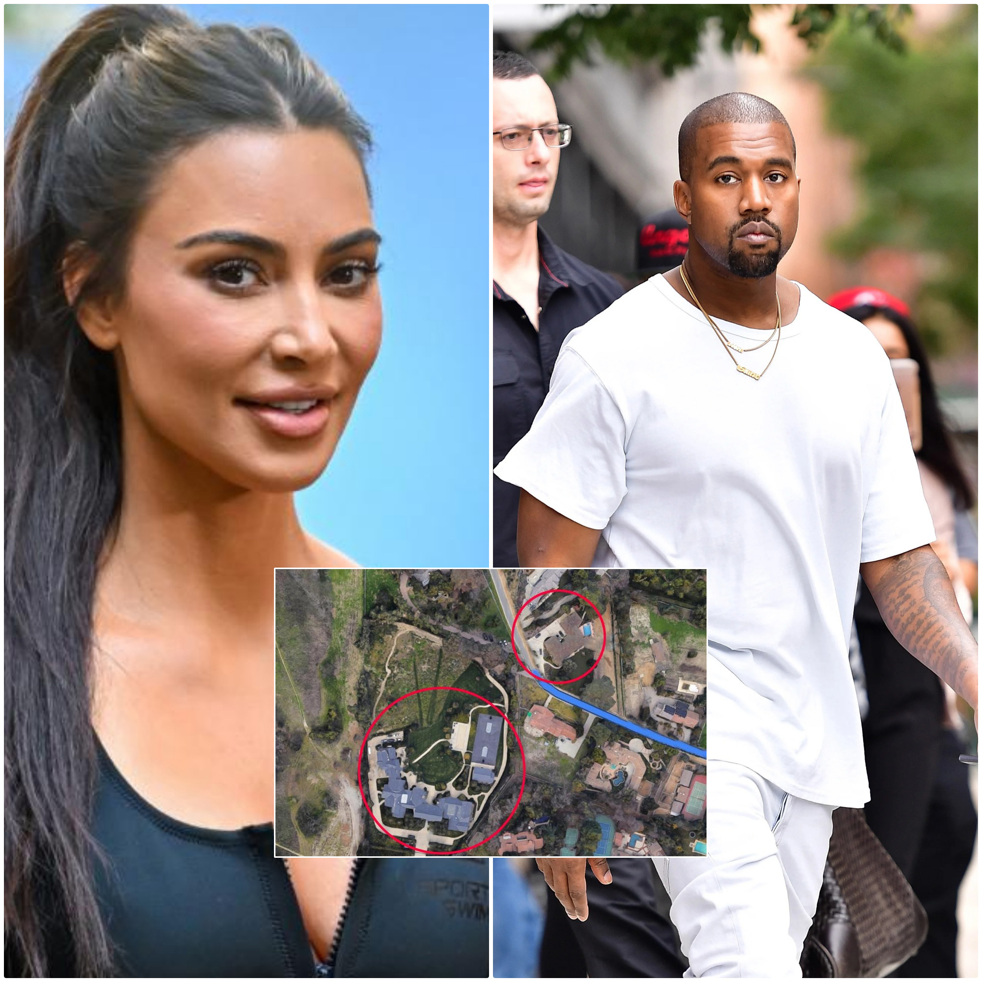DON'T UNDERSTAND: Kanye West and his new wife live across from Kim ...
