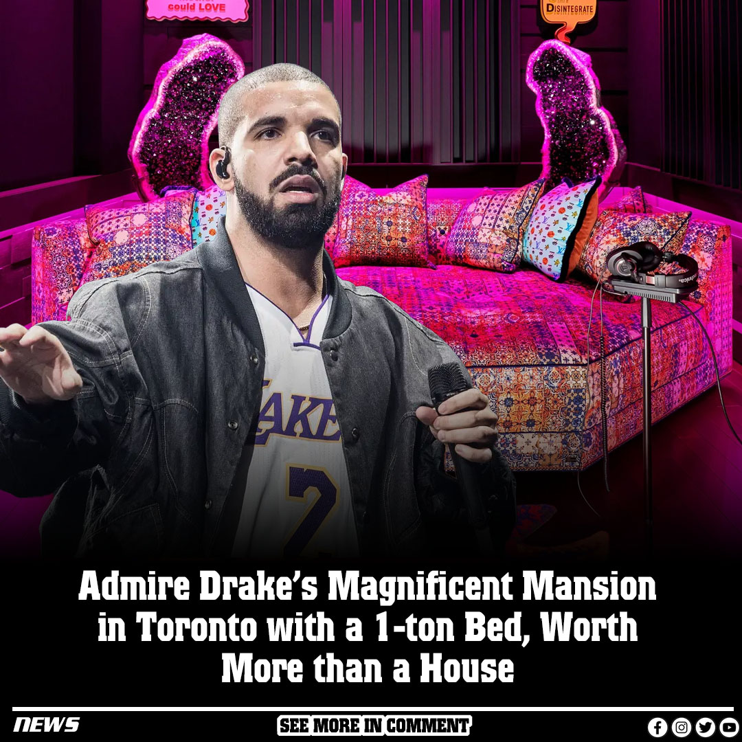 Admire Drake’s Magnificent Mansion in Toronto with a 1-Ton Bed, Worth ...