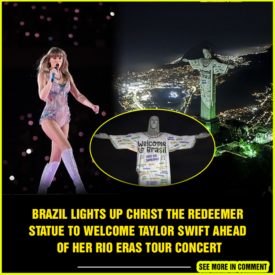 Brazil lights up Christ the Redeemer statue to welcome Taylor Swift - News