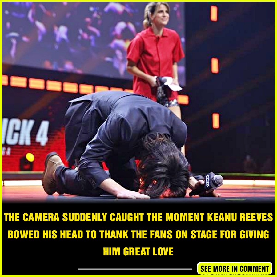 The Camera Suddenly Caught The Moment Keanu Reeves Bowed His Head To ...