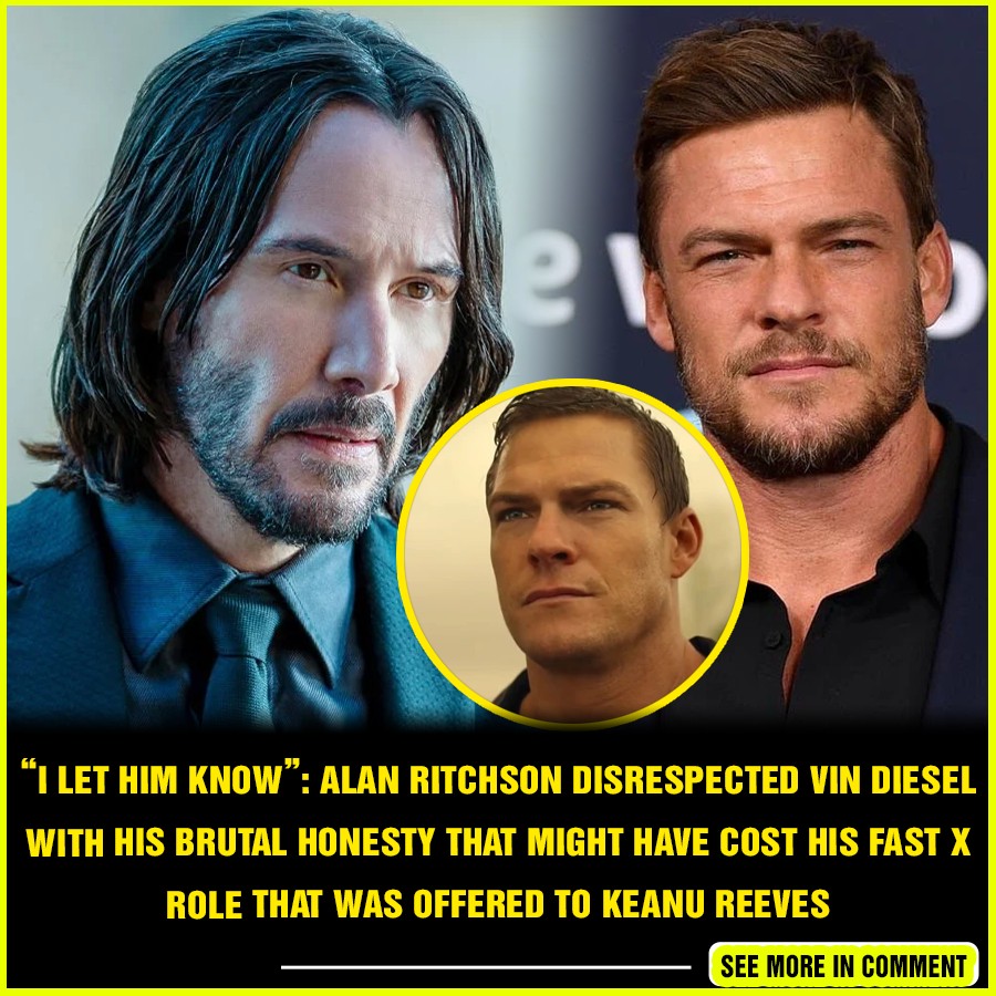 “I let him know”: Alan Ritchson Disrespected Vin Diesel With His Brutal ...