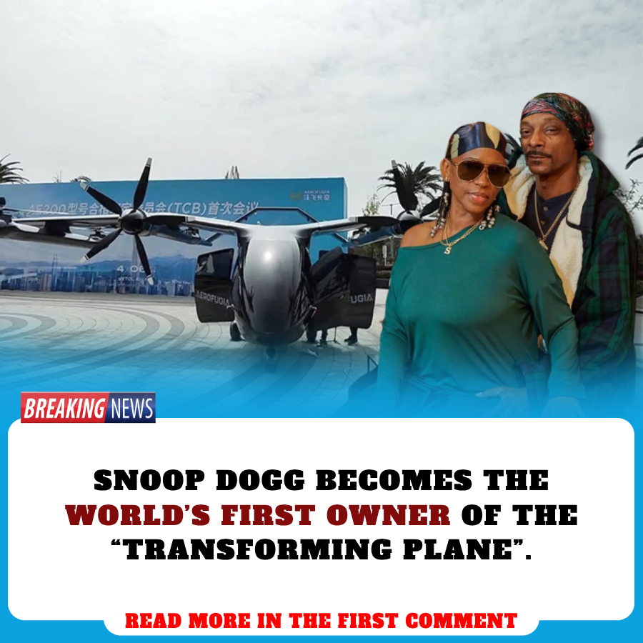 Snoop Dogg becomes the world’s first owner of the “transforming plane ...
