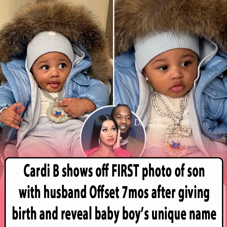 Cardi B shows off FIRST photo of son with husband Offset 7mos after ...