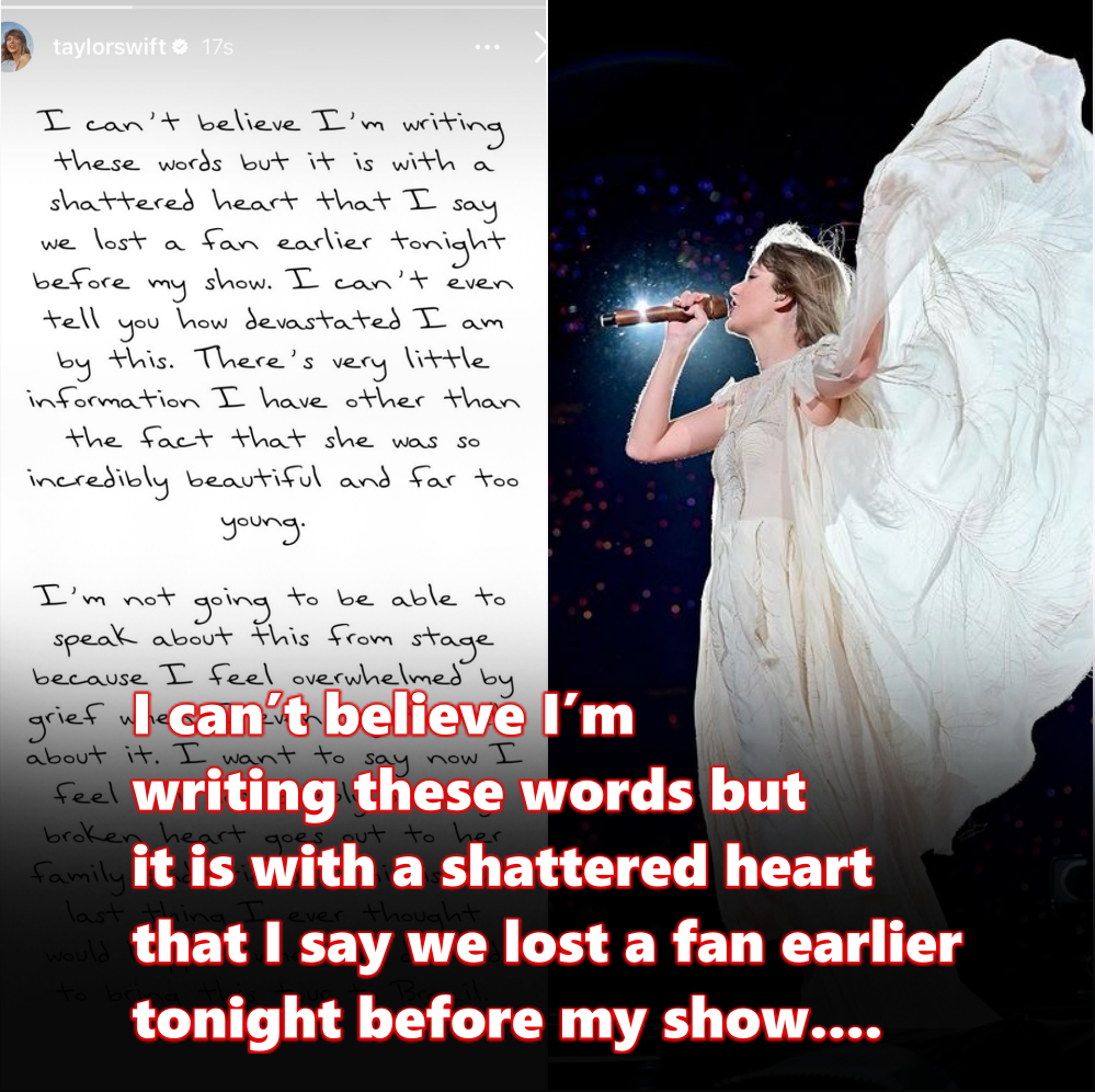 'Devastated': Taylor Swift Speaks Out On Fan Who Died Ahead Of Brazil ...