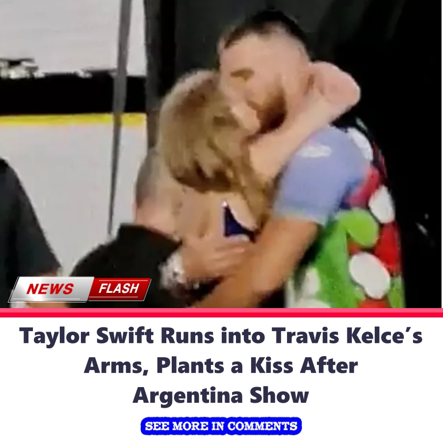 Taylor Swift Runs into Travis Kelce’s Arms, Plants a Kiss After Argentina Show - News