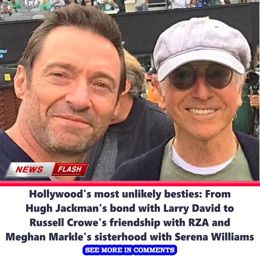 Hollywood's most unlikely besties: From Hugh Jackman's bond with Larry ...