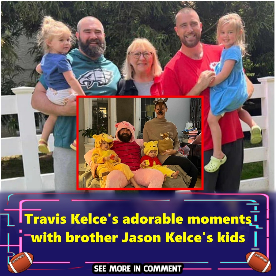 Travis Kelce's adorable moments with brother Jason Kelce's kids - News