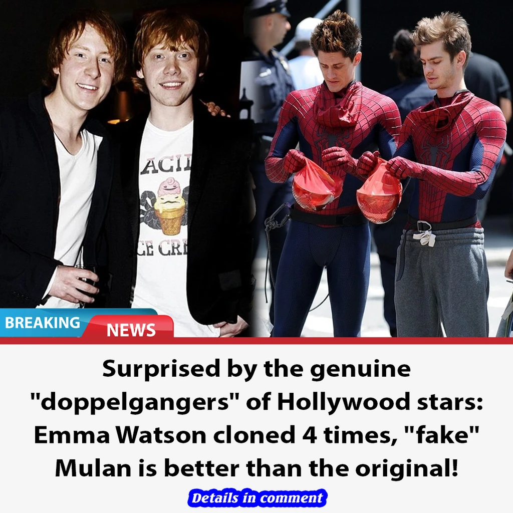 Surprised by the genuine "doppelgangers" of Hollywood stars: Emma ...