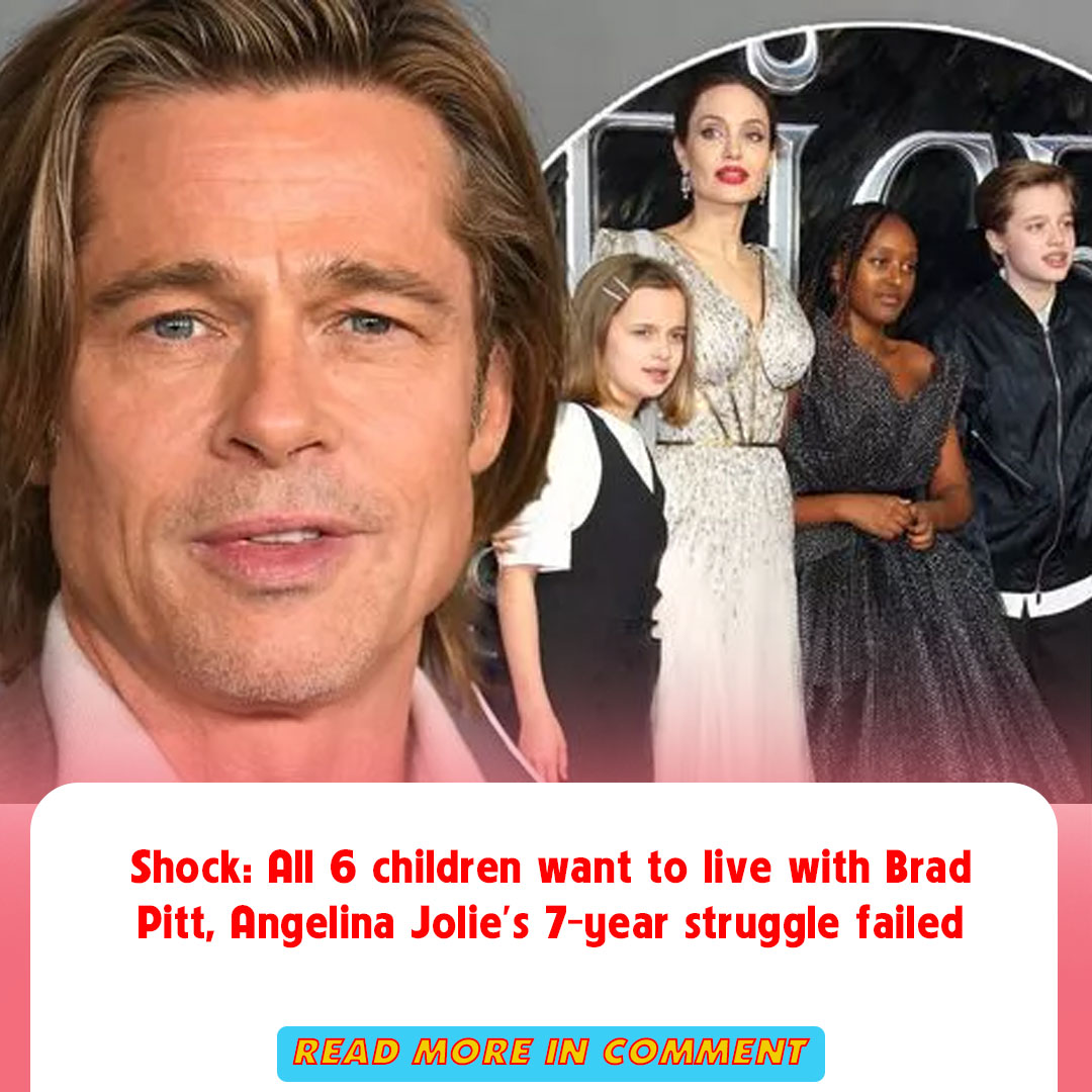Shock: All 6 children want to live with Brad Pitt, Angelina Jolie’s 7 ...