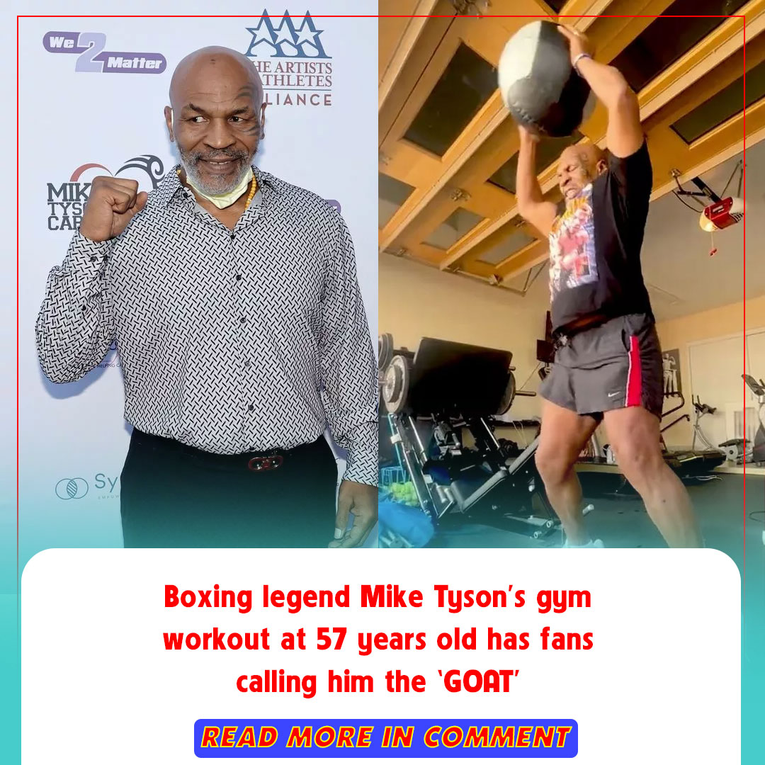 Boxing legend Mike Tyson’s gym workout at 57 years old has fans calling ...