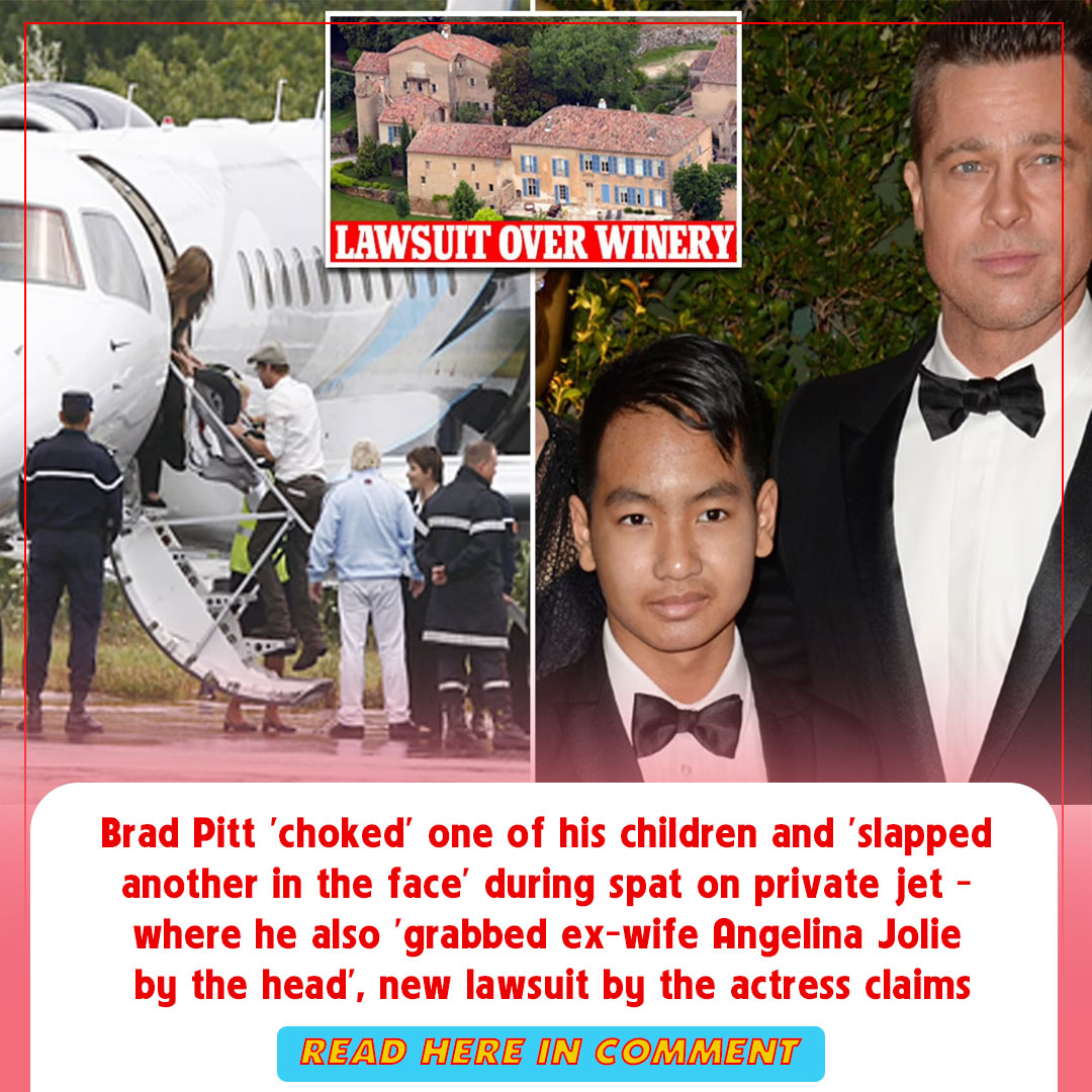 Brad Pitt 'choked' one of his children and 'slapped another in the face ...