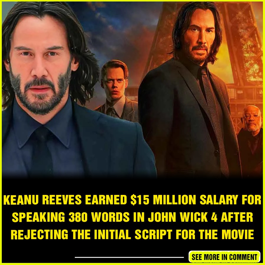 Keanu Reeves Earned $15 Million Salary For Speaking 380 Words in John ...