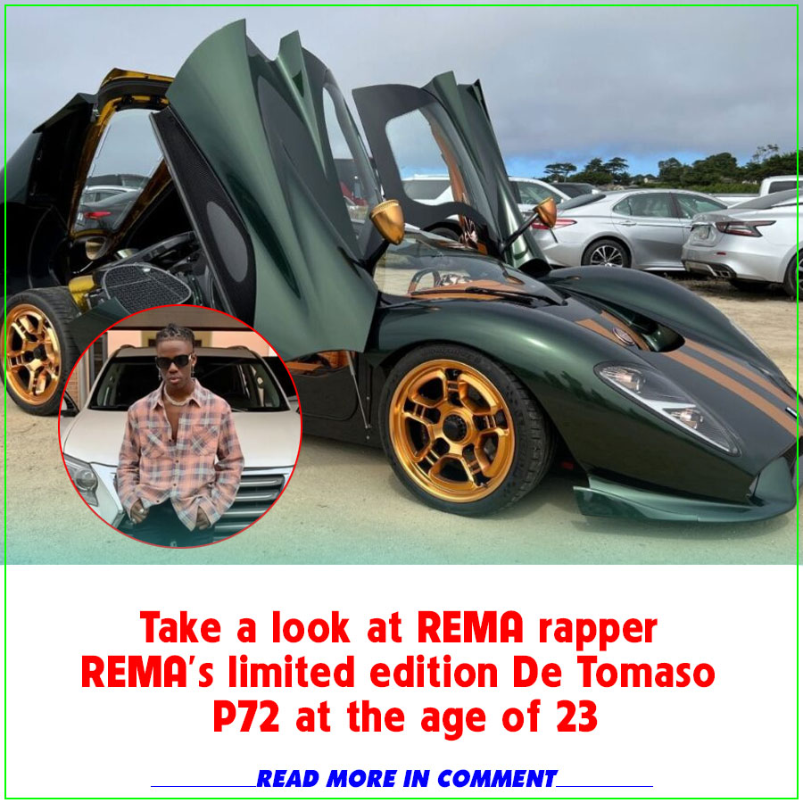 Take a look at REMA rapper REMA’s limited edition De Tomaso P72 at the ...