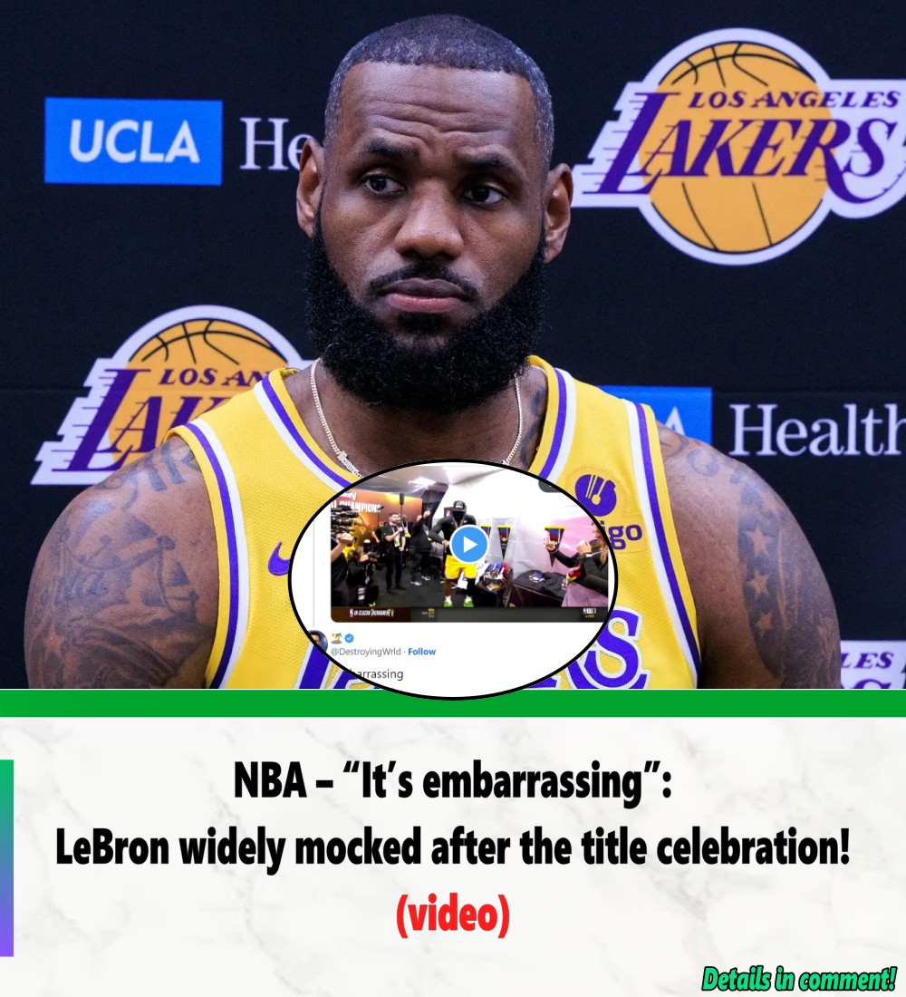 NBA – “It’s embarrassing”: LeBron widely mocked after the title ...