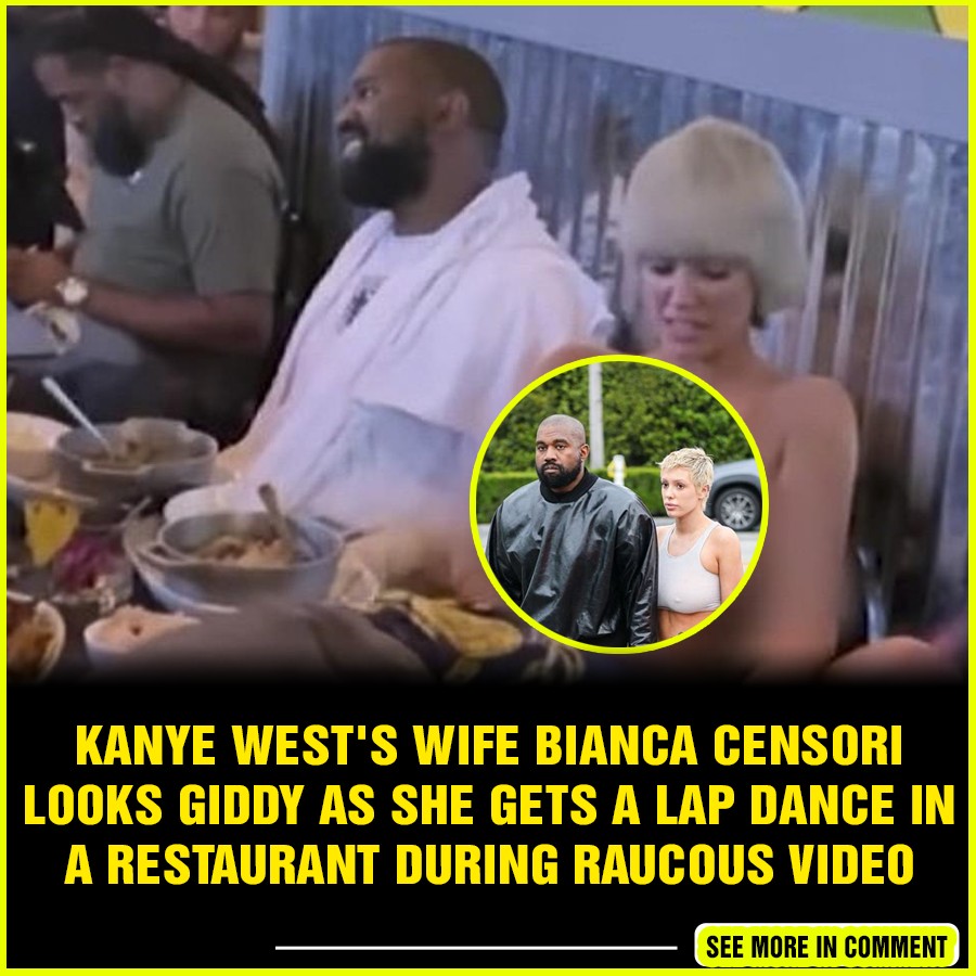 Kanye West's wife Bianca Censori looks giddy as she gets a LAP DANCE in ...