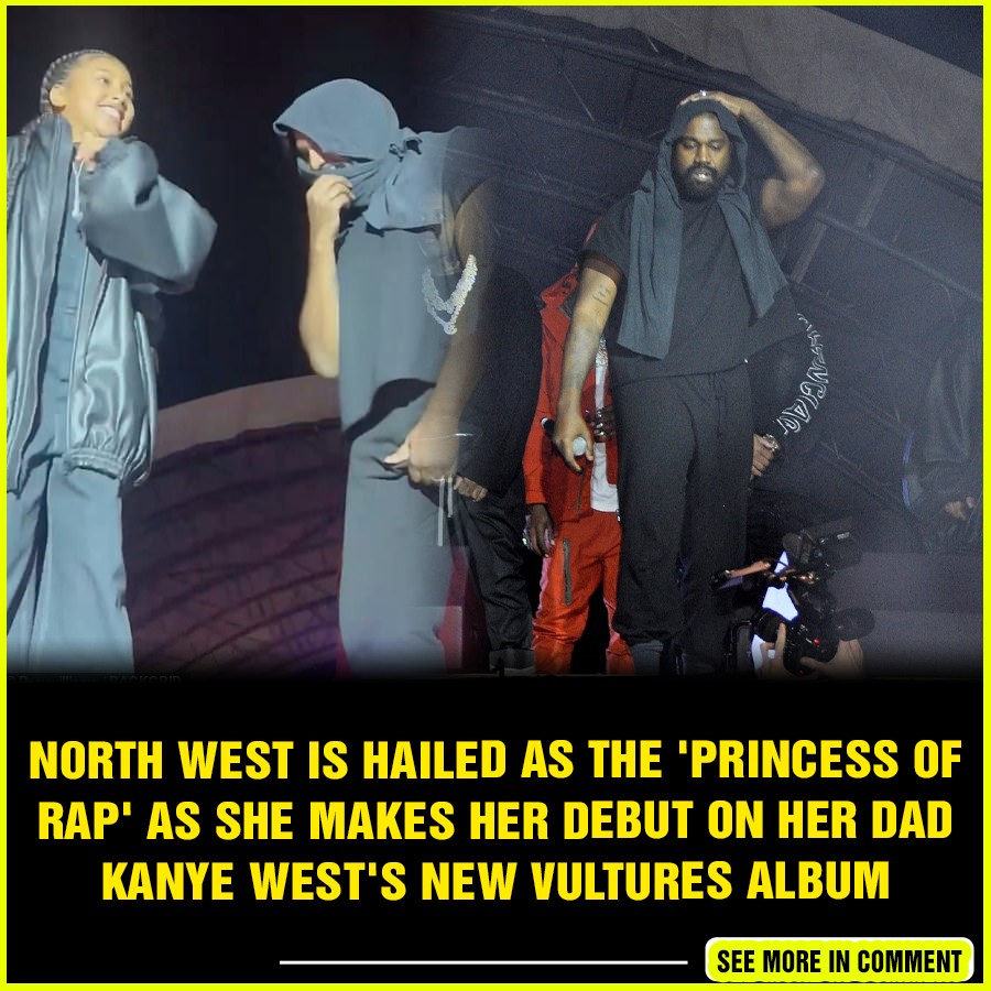 North West is hailed as the 'princess of rap' as she makes her debut on ...