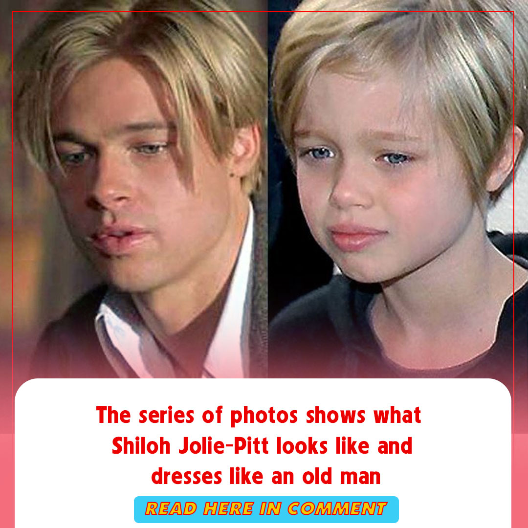 The series of photos shows what Shiloh Jolie-Pitt looks like and ...
