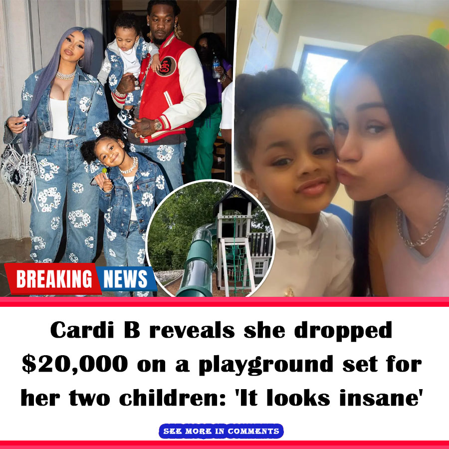 Cardi B reveals she dropped $20,000 on a playground set for her two ...