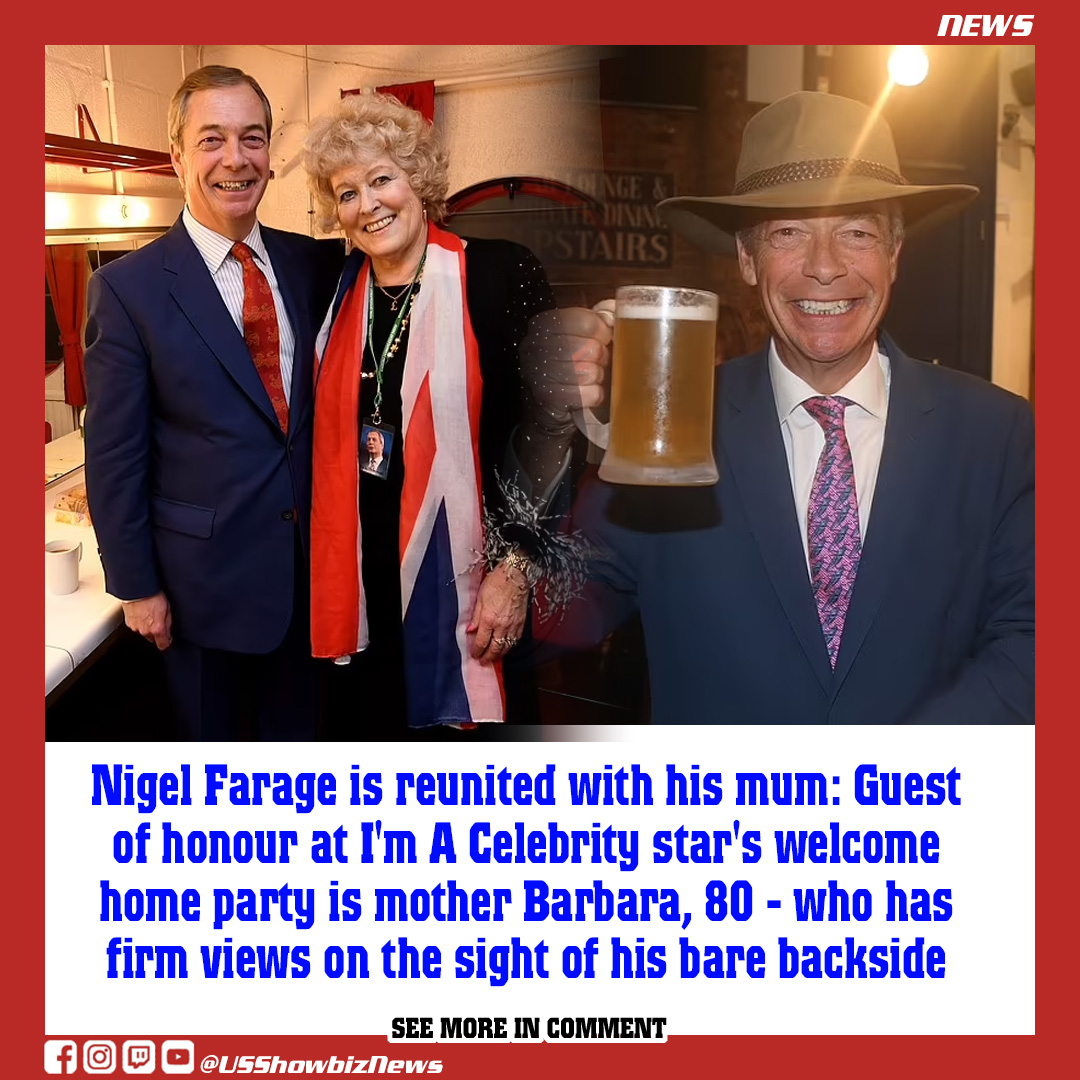 Nigel Farage is reunited with his mum: Guest of honour at I'm A ...