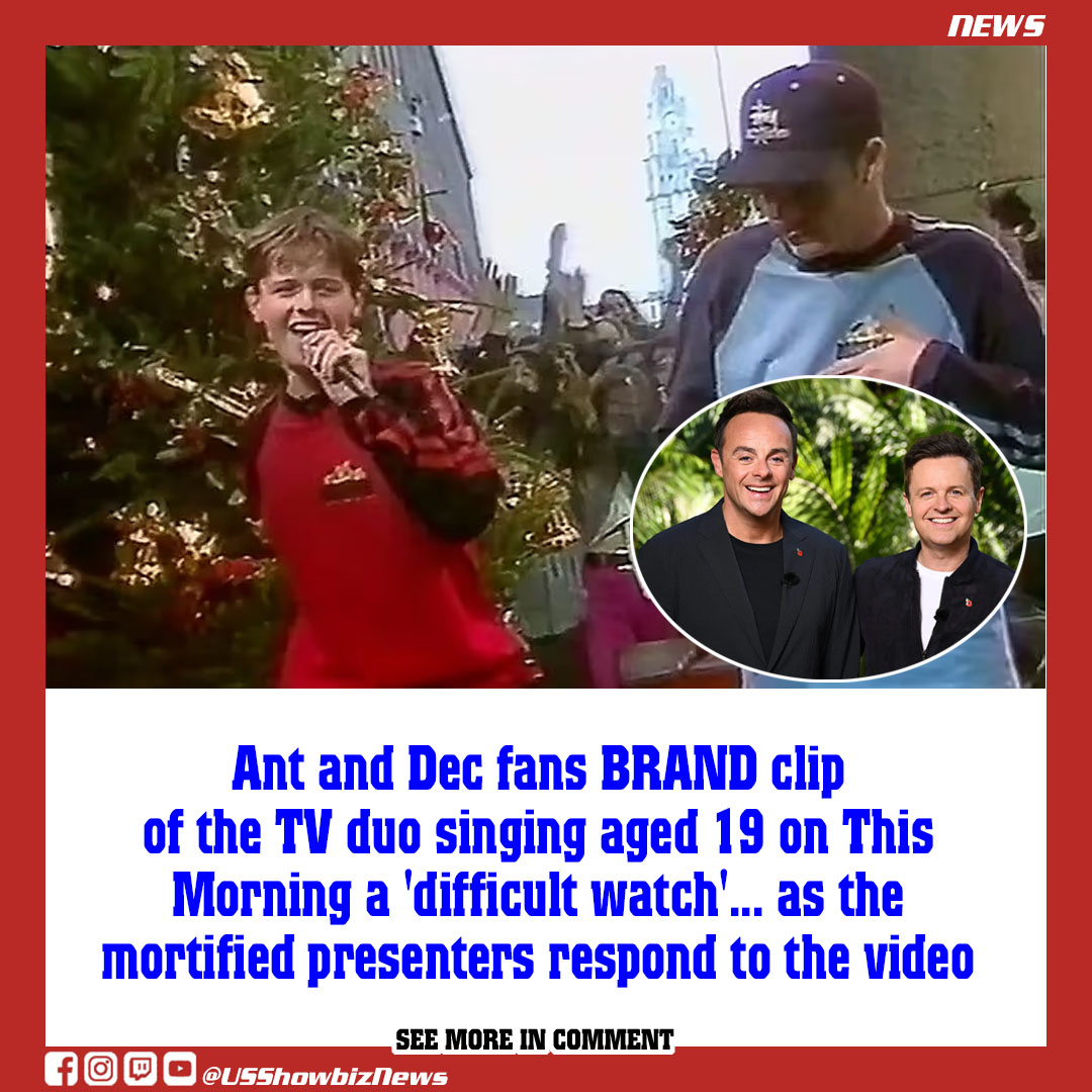 Ant and Dec fans BRAND clip of the TV duo singing aged 19 on This ...