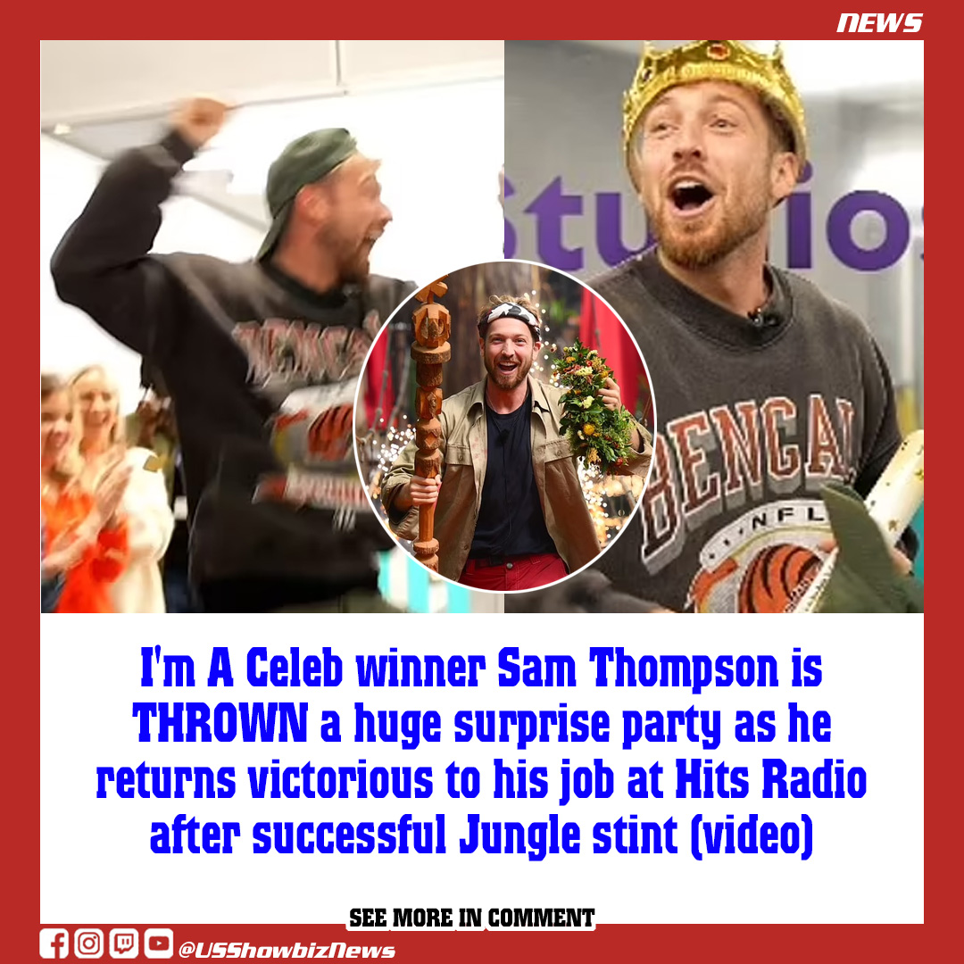 I'm A Celeb winner Sam Thompson is THROWN a huge surprise party as he ...