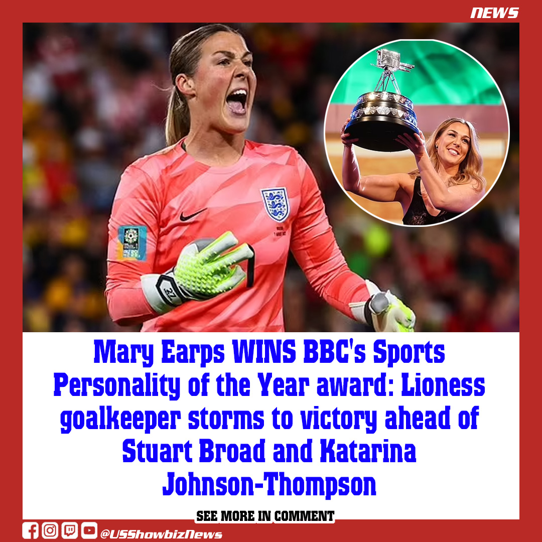 Mary Earps WINS BBC's Sports Personality of the Year award: Lioness ...